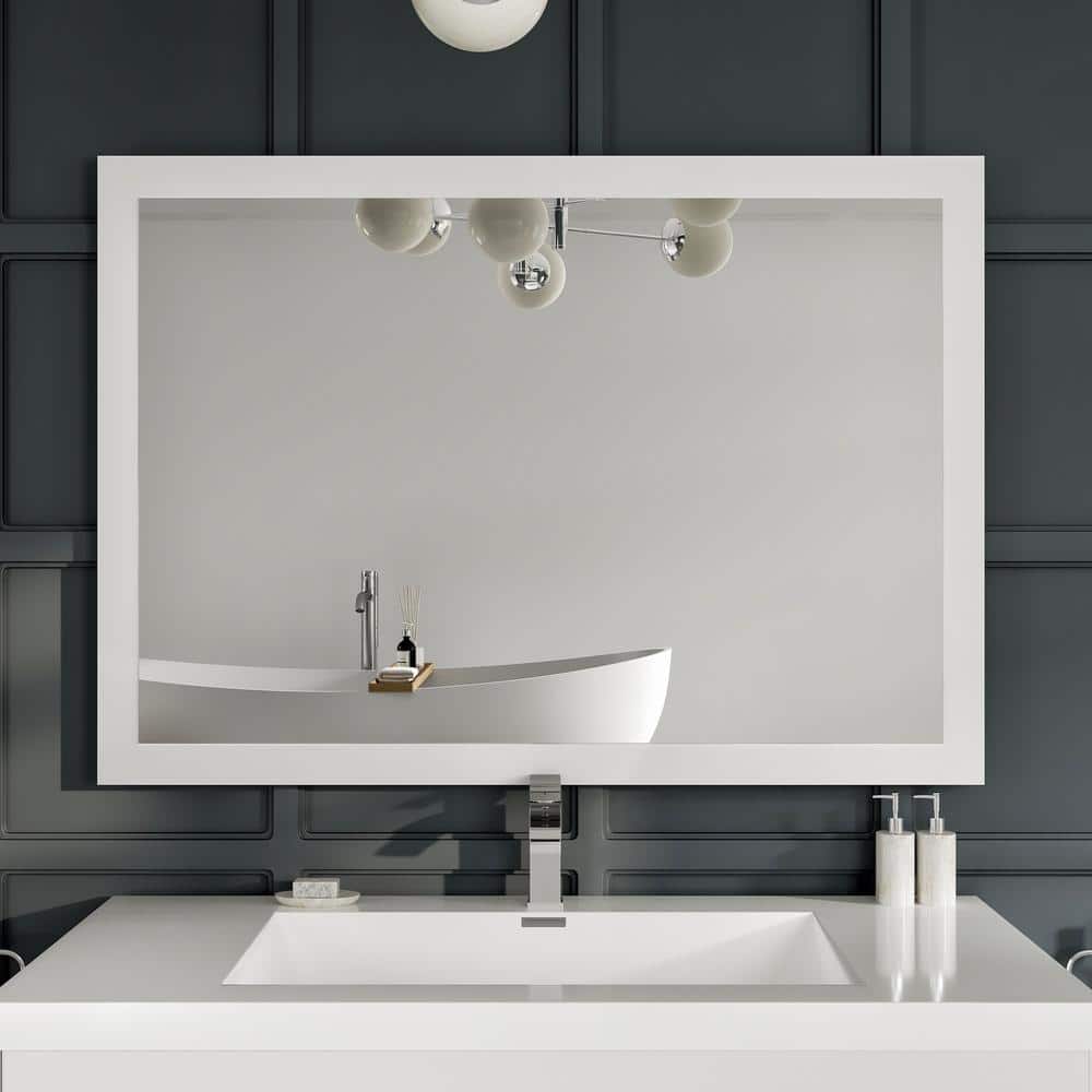 Eviva Sun 42 in. W x 30 in. H Large Rectangular Manufactured Wood ...