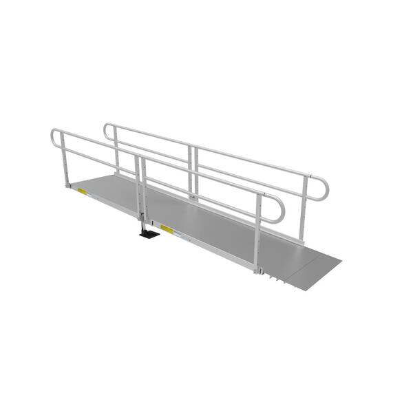 EZ-ACCESS PATHWAY 3G 12 ft. Wheelchair Ramp Kit with Solid Surface ...