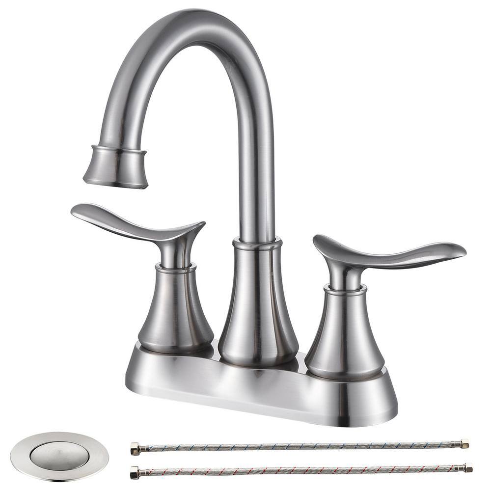 Satico 4 in.Centerset 2-Handle Bathroom Faucet, Bathroom Vanity Sink ...
