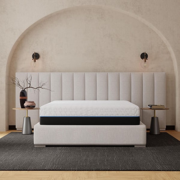 OMNE SLEEP Copper Infused Queen Soft Memory Foam 12 in. Mattress ...
