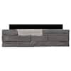 ADORN 23.5 in. x 6 in. Northern Gray Stone Veneer Siding Flats NGFLAT ...