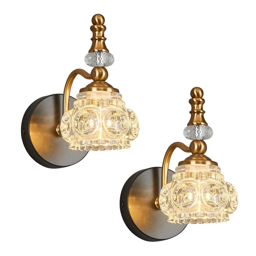 ZHLWIN HomeLighting Fixture Width 4.13" In. " 1-light BlackGold Modern ...