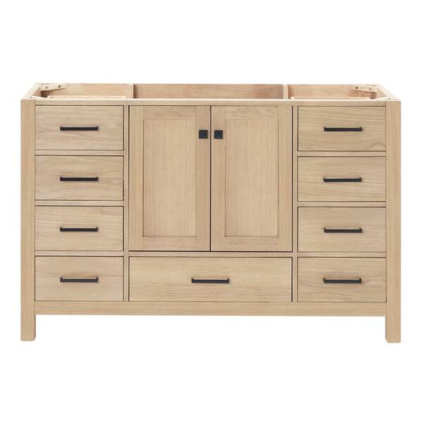 ARIEL Cambridge 54 in. W x 21.5 in. D x 34.5 in. H Bath Vanity Cabinet ... ARIEL Cambridge 54 in. W x 21.5 in. D x 34.5 in. H Bath Vanity Cabinet ...