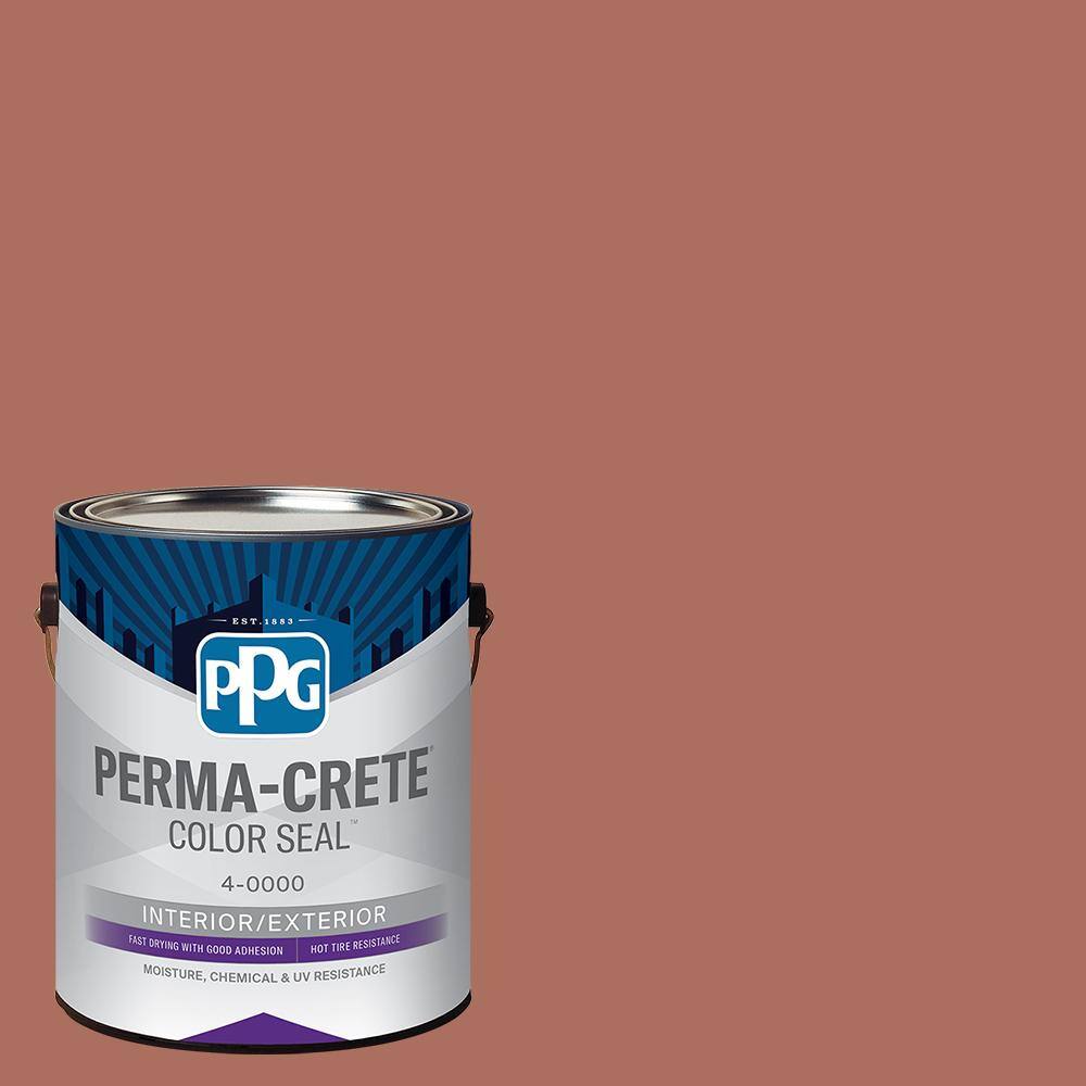 Perma-Crete Color Seal 1 gal. PPG1066-6 AmaretTo Satin Interior ...