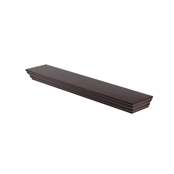 Dolle PROFILE 35.4 in. W x 7.9 in. D x 1.8 in. Espresso MDF Floating ...