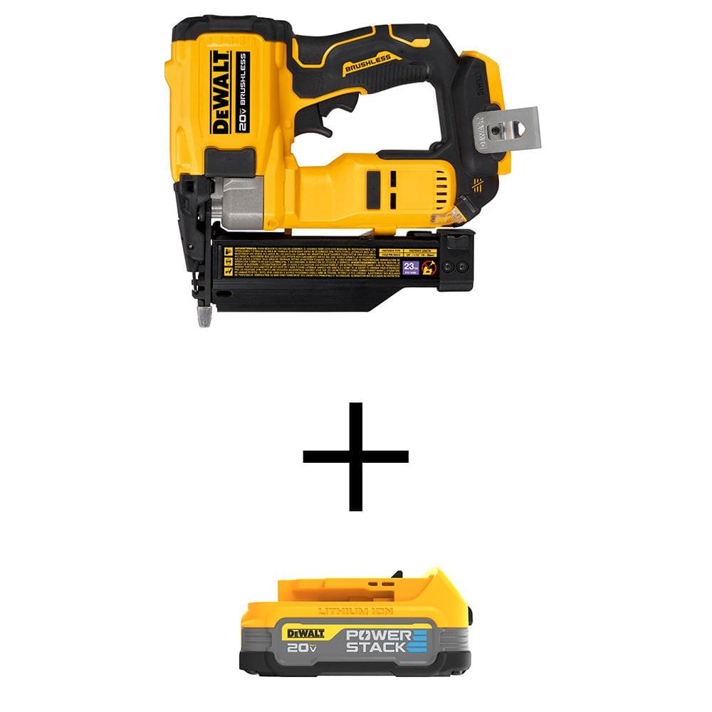DEWALT ATOMIC 20V MAX Lithium Ion Cordless 23 Gauge Pin Nailer with 20V ...