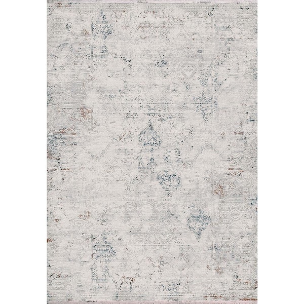 Dynamic Rugs Carson 9 ft. X 12 ft. Ivory/Black Abstract Indoor Area Rug CA10145229109 - The Home ...