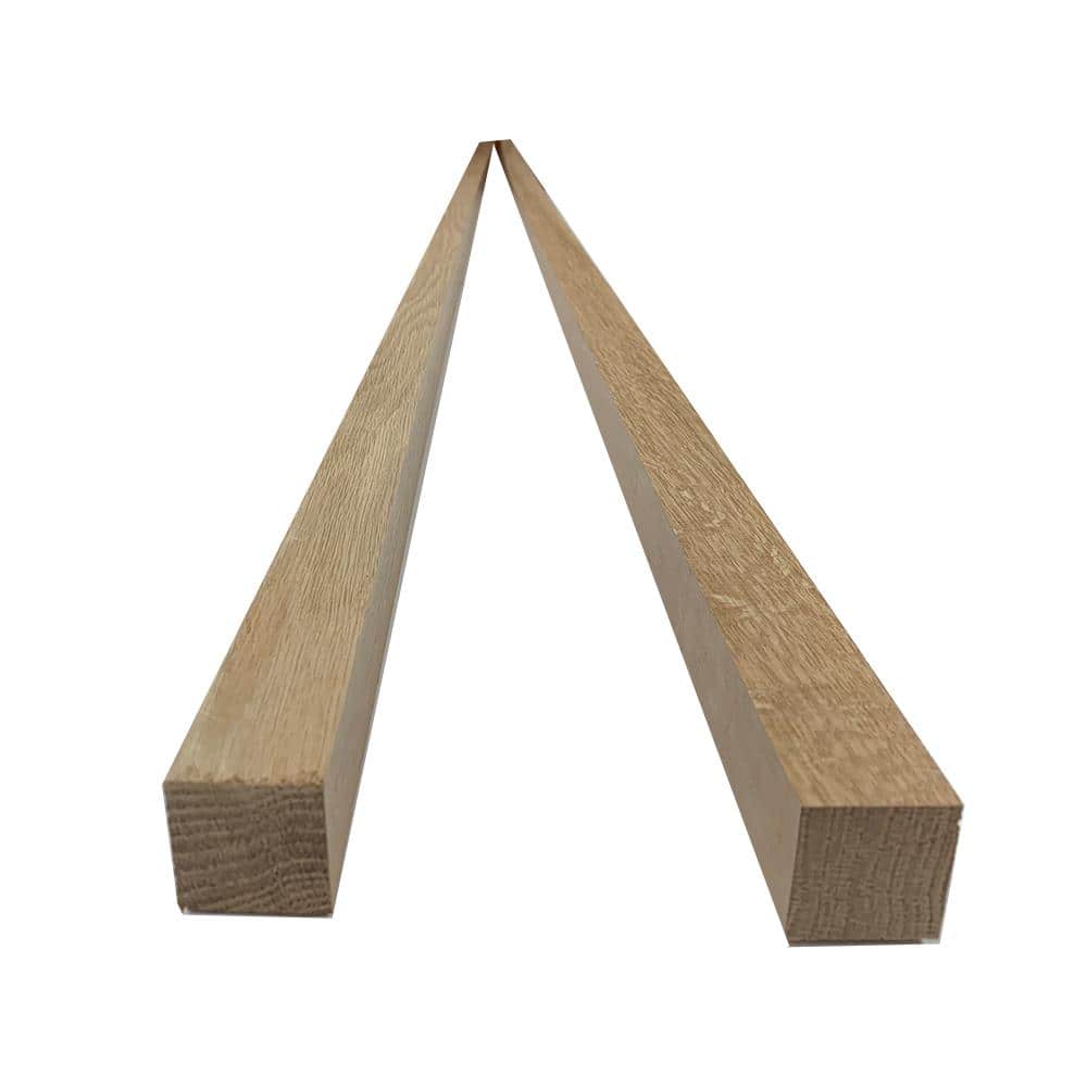 Swaner Hardwood 2 in. x 2 in. x 6 ft. Red Oak S4S Hardwood Board (2 ...