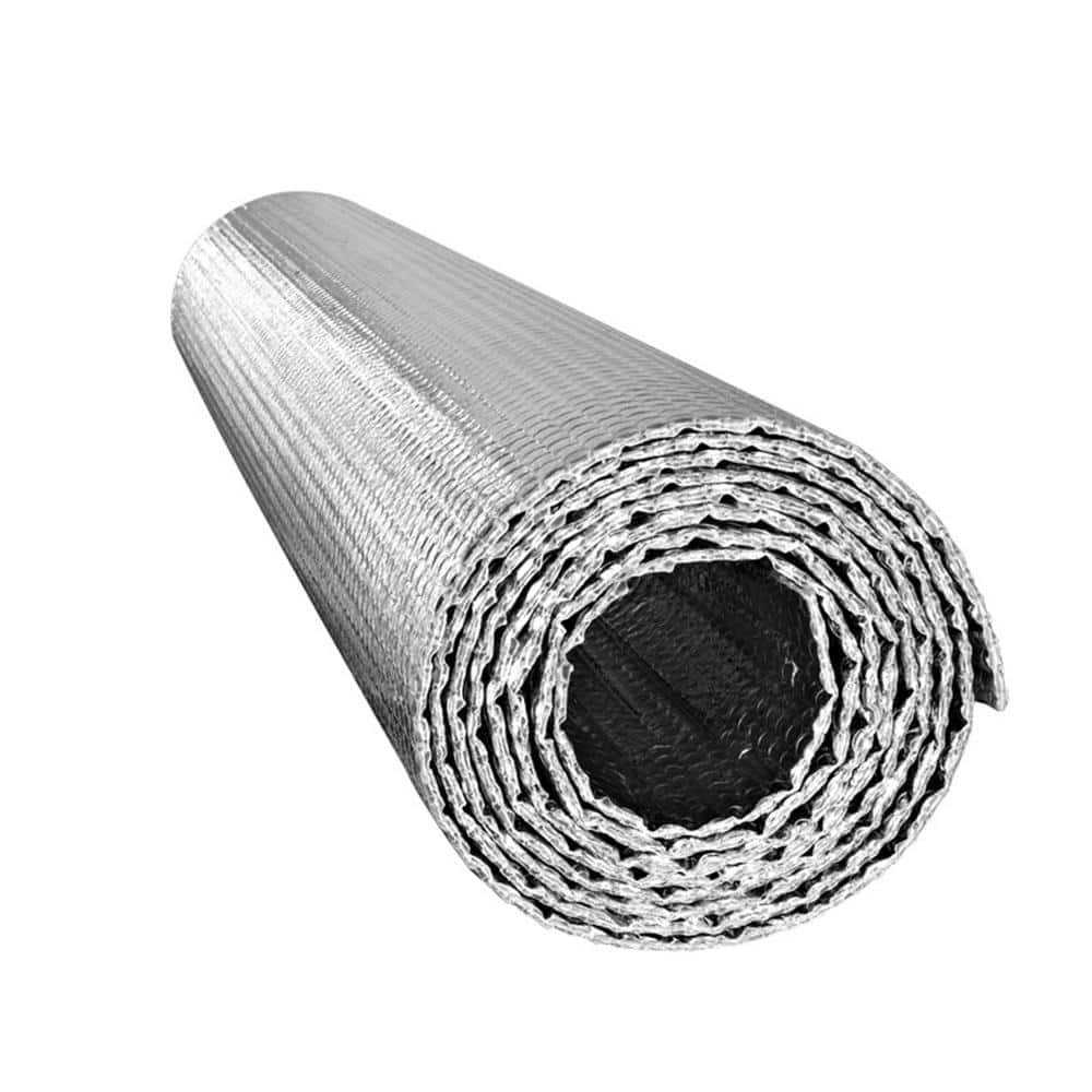 Pro Space 48 in. x 200 ft. Radiant Barrier Bubble Aluminum Foil ...