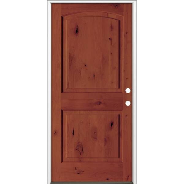 Reviews for Krosswood Doors 42 in. x 80 in. Rustic Knotty Alder 2-Panel ...