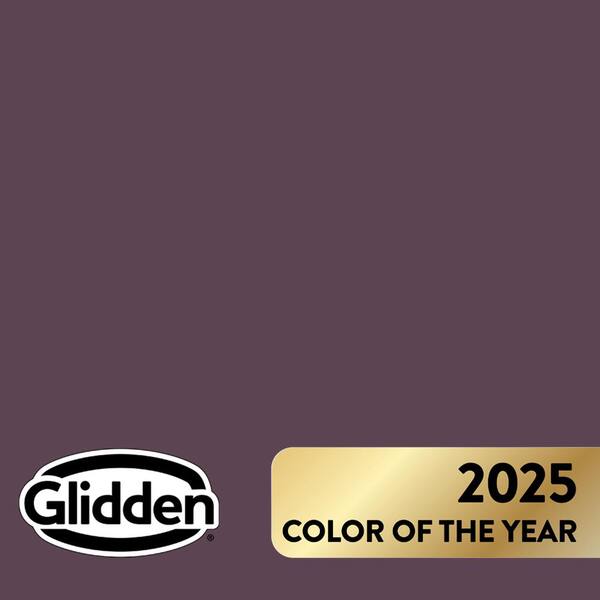 Glidden Essentials 5 gal. PPG1046-7 Purple Basil Satin Exterior Paint ...