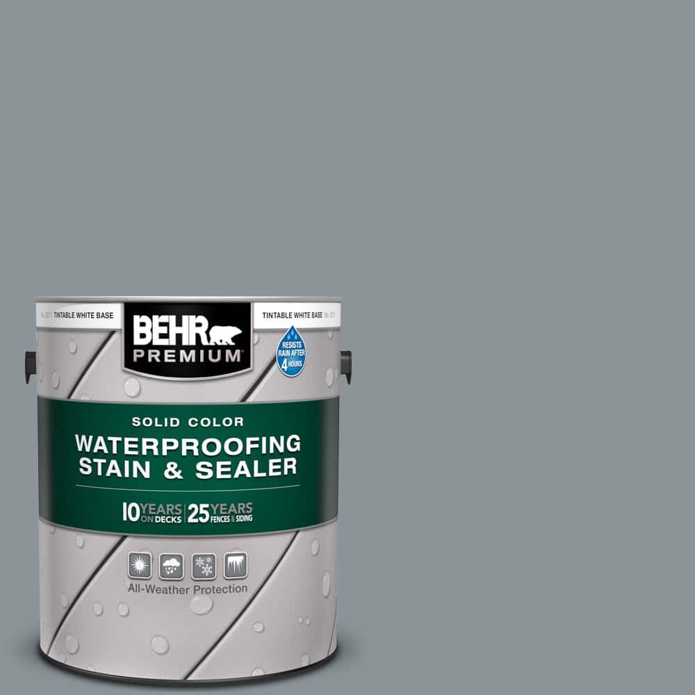 BEHR PREMIUM 1 gal. #N450-4 Moonquake Solid Color Waterproofing ...