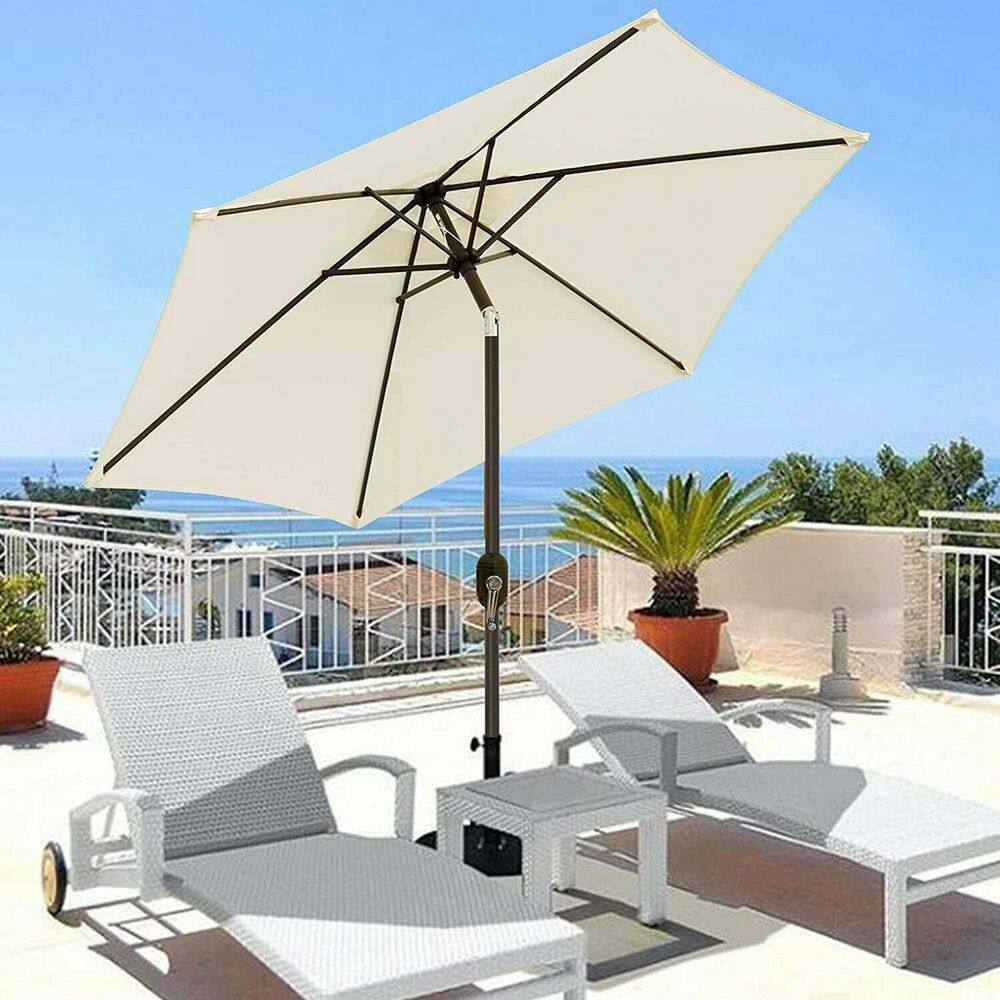 Sudzendf 7.5 ft. Outdoor Patio Umbrella for Inground Pool Balcony ...