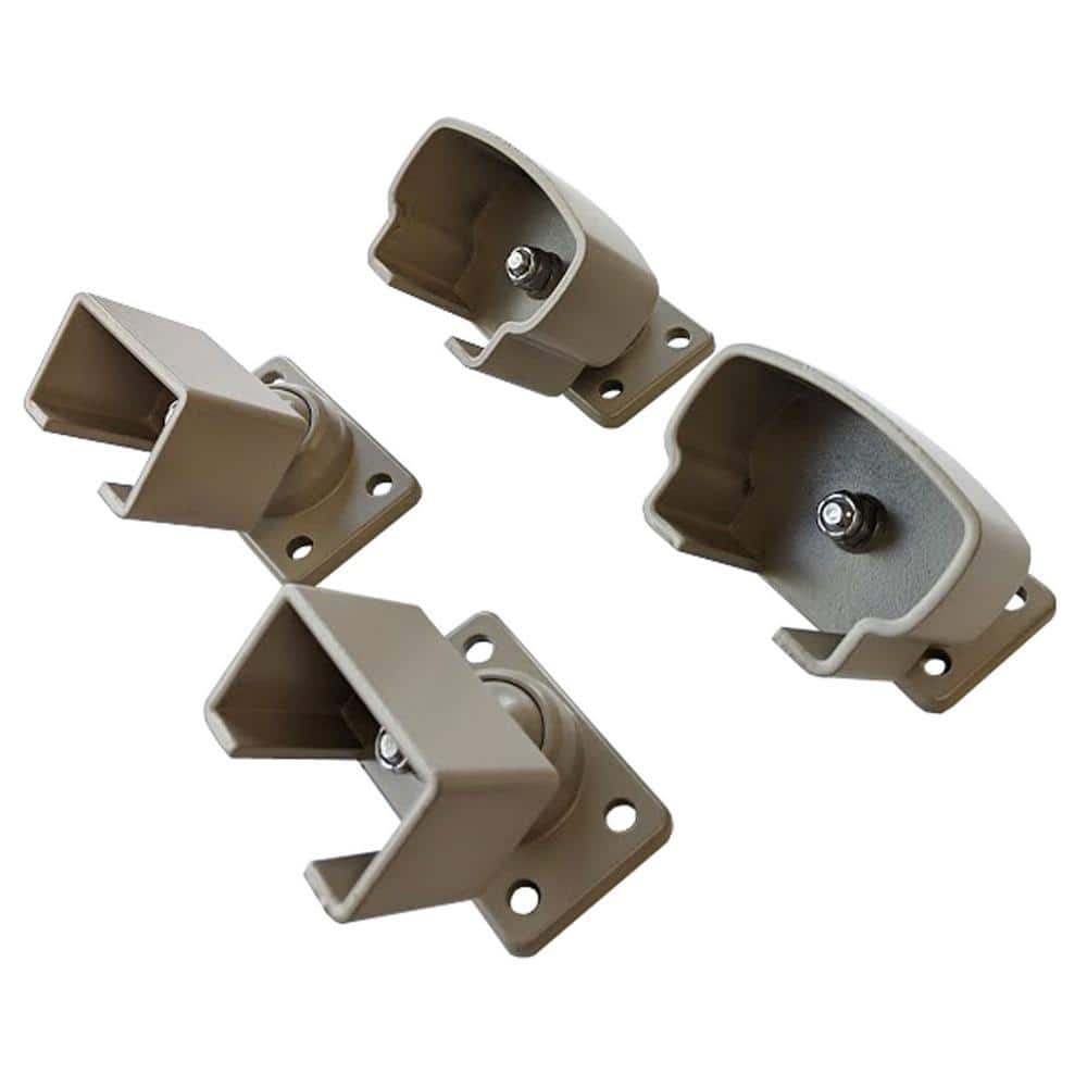 EZ Handrail Clay Aluminum Pivot Bracket Kit EZPMDT - The Home Depot