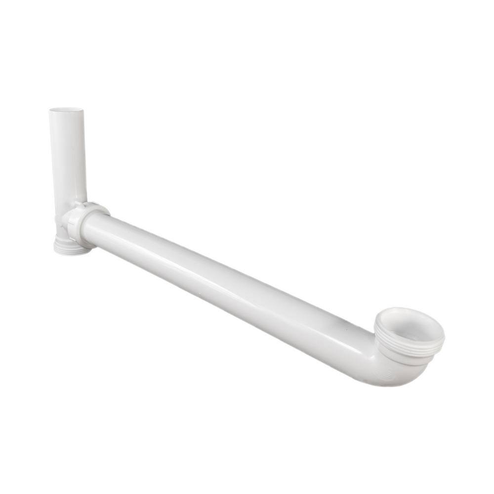 PLUMBFLEX 1-1/2 in. x 16 in. L Polypropylene End Outlet Waste and TPR ...