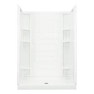 STERLING Ensemble 34 in. x 60 in. x 75-3/4 in. Shower Kit in White with ...