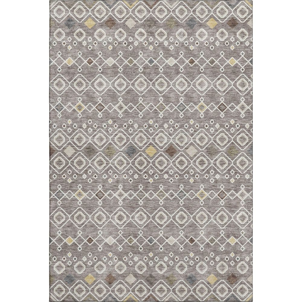 Addison Rugs Mayfield Premium Machine Washable Abstract AMF938 Taupe 9 ...