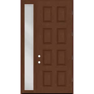 Steves & Sons Regency 53 in. x 96 in. 8-Panel LHOS Chestnut Stain ...