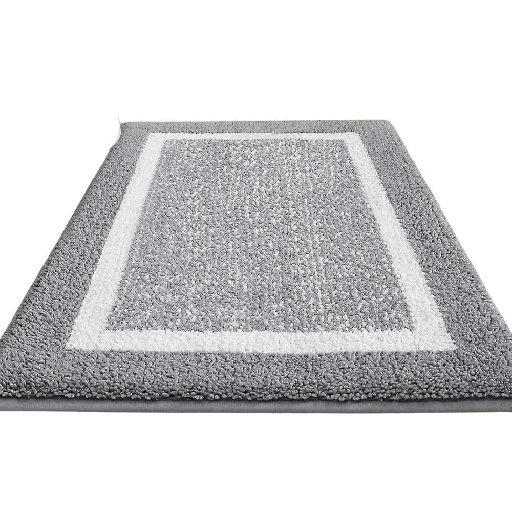 Afoxsos 24 in. x 43 in. Non Slip Bath Runner Rug, Absorbent, Soft ...