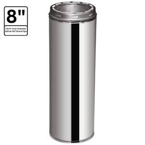 ALLFUEL HST 6 in. x 9 in. Double Wall Chimney Pipe BL.EV.RB-SHT6SS9 ...