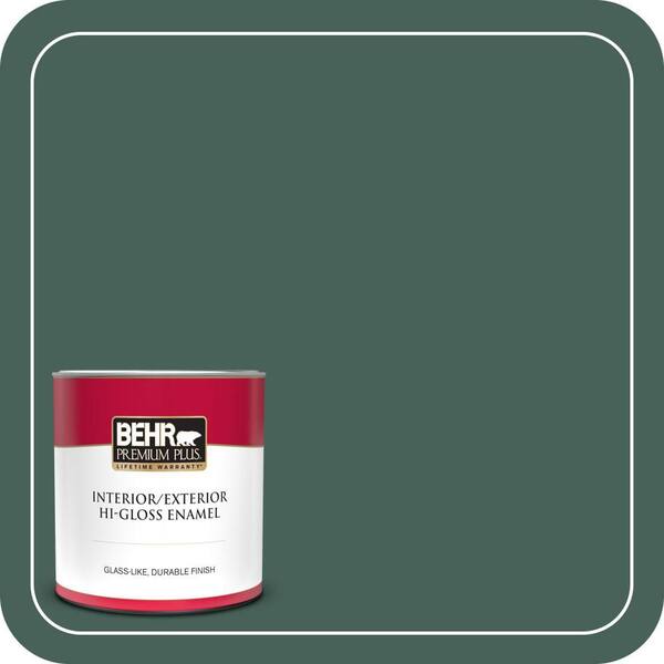 BEHR PREMIUM PLUS 1 qt. #T18-20 Equilibrium Hi-Gloss Enamel Interior ...