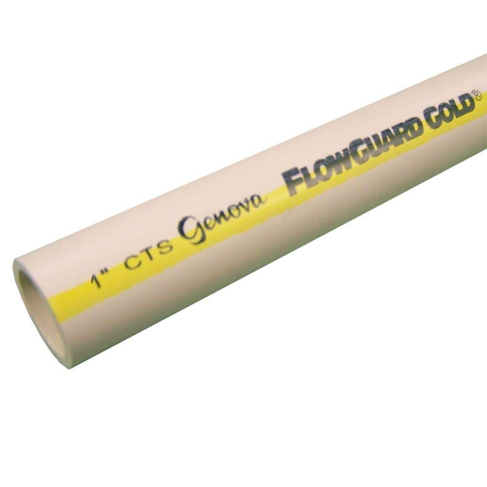 Genova Products FlowGuard Gold 1 in. x 10 ft. CPVC Pipe 570010 - The ...