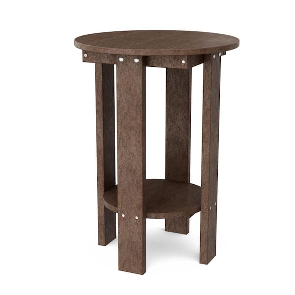 Wildridge Heritage Tudor Brown HDPE Plastic Outdoor Side Table LCC-152 ...