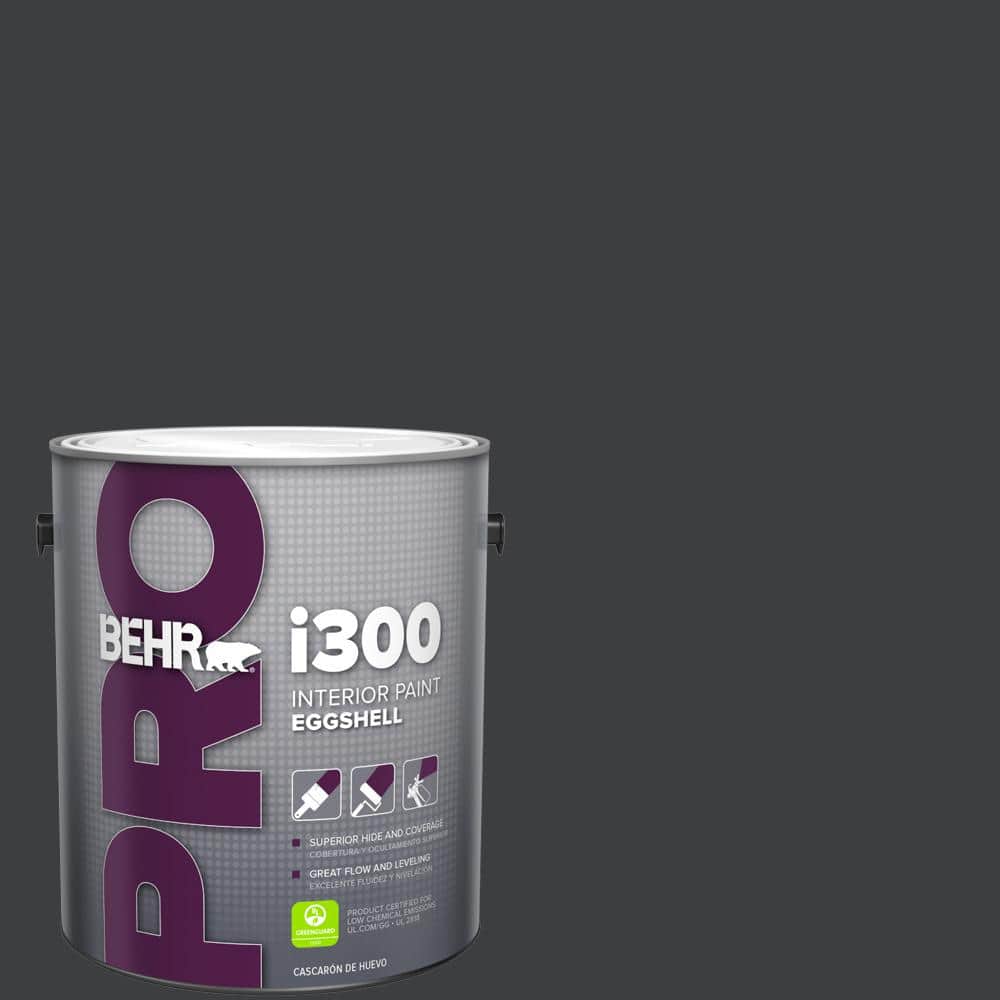 BEHR PRO 1 gal. #ECC-25-3 Obsidian Stone Eggshell Interior Paint ...