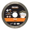 RIDGID 4.5 in. Tile Continuous Rim Diamond Saw Blade 25-CT45XP - The ...