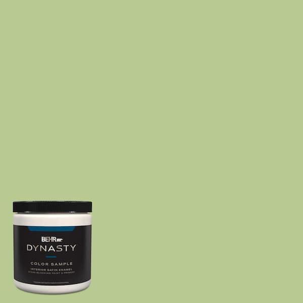 BEHR DYNASTY 8 oz. #420D-4 Marsh Fern Satin Enamel Stain-Blocking ...