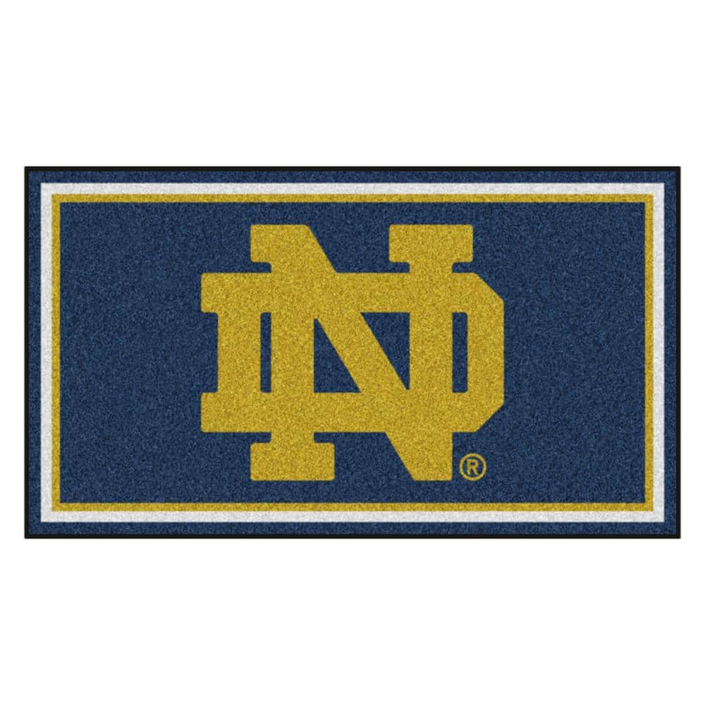 FANMATS NCAA Notre Dame 3 ft. x 5 ft. Ultra Plush Area Rug 19750 - The ...