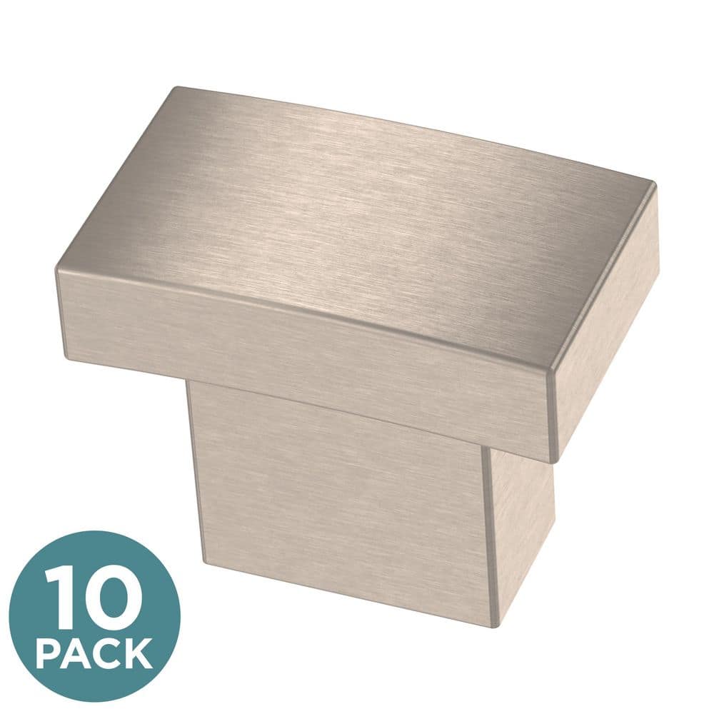 Liberty (10-Pack) Bold Arch 1-1/4 in. (32 mm) Modern Satin Nickel ...