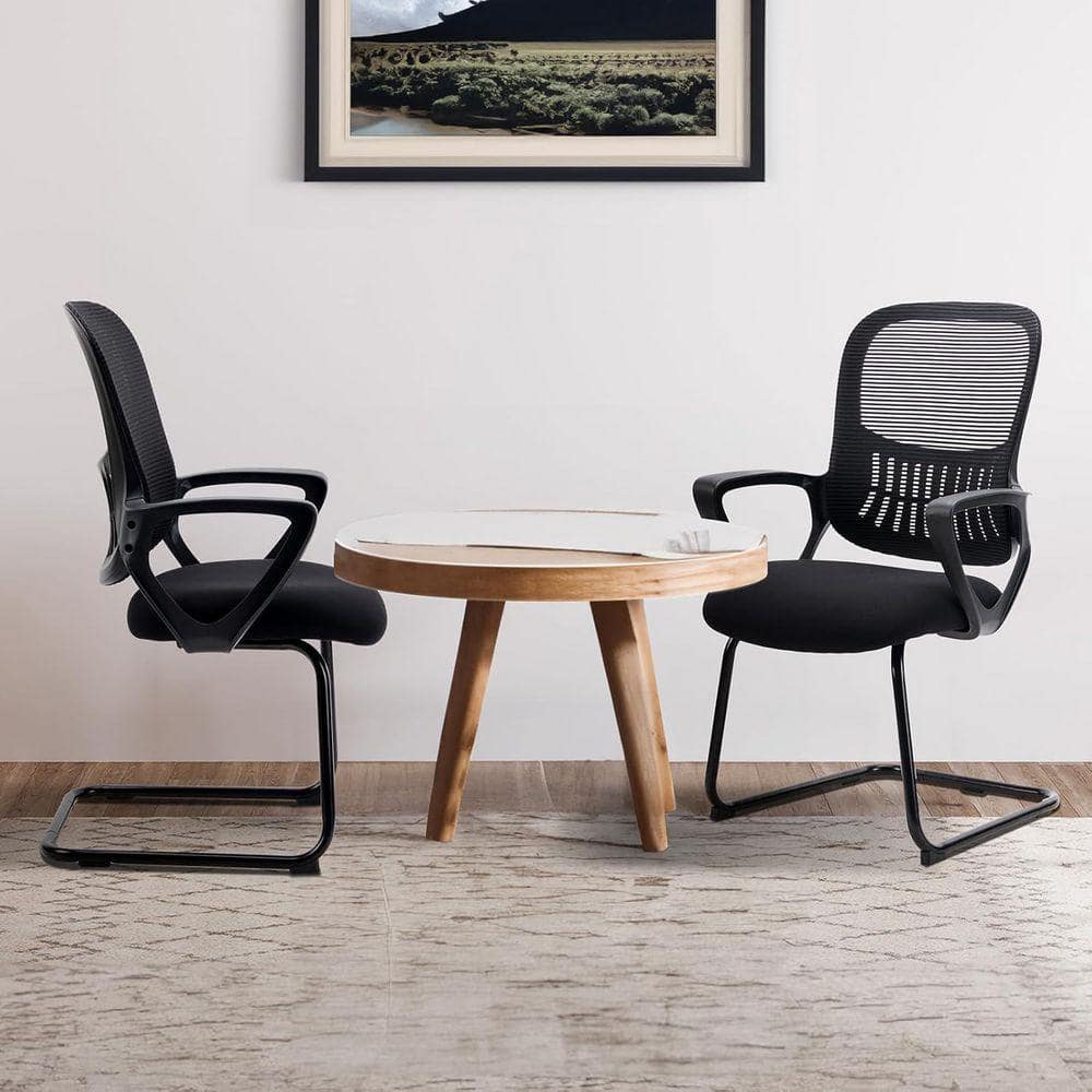 WONDER COMFORT Stationary Mesh Office Lumbar Support Reception Guest ...