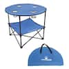 Wakeman Outdoors 2-Tier Folding Camping Table with 4 Cupholders and ...