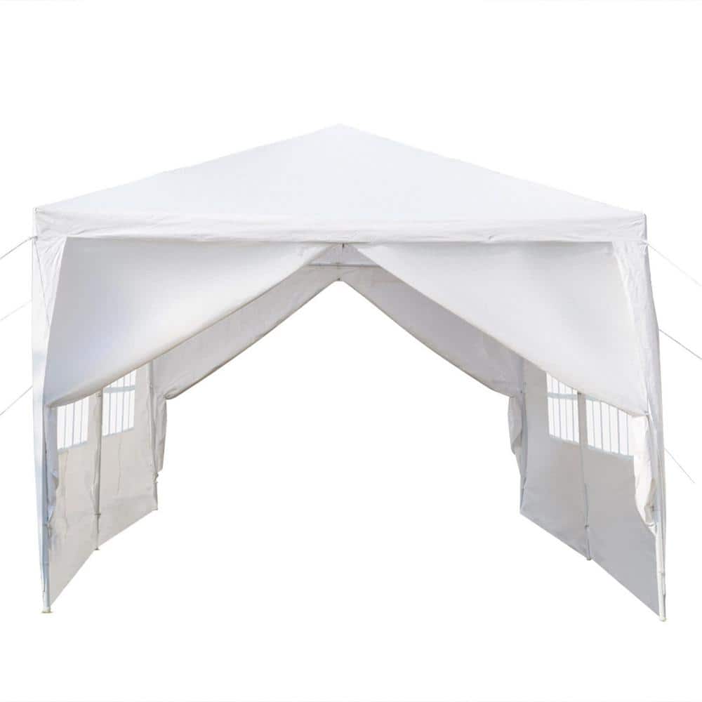 ITOPFOX 20 ft. x 10 ft. x 8.5 ft. White Waterproof Tent with Spiral ...