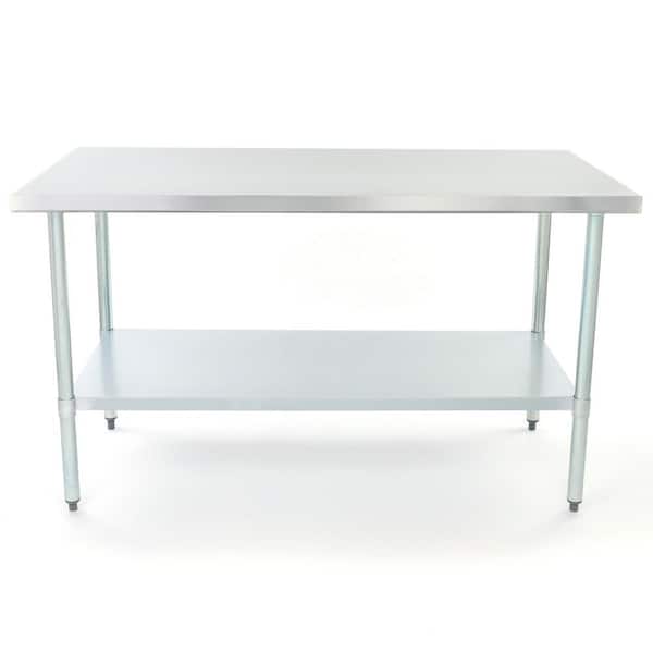 Adcraft Stainless Steel 72 in. Kitchen Prep Table WT-3072-E - The Home ...