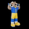 NFL 7 ft. Los Angeles Rams Holiday Inflatable Mascot 526367 - The Home ...