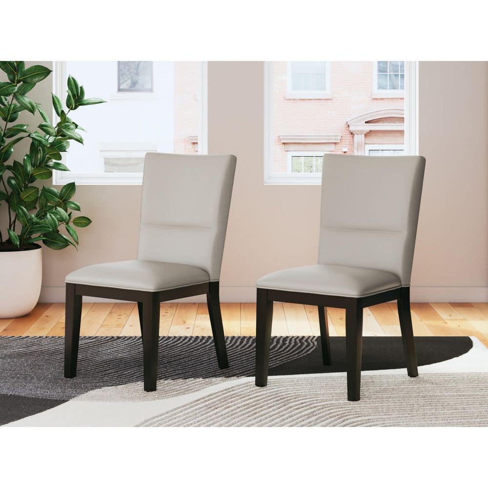 Signature DESIGN BY ASHLEY Glinari White/Black Faux Leather with ...