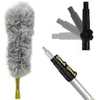 DocaPole 5 ft. to 12 ft. Extension Pole Plus Microfiber Feather Duster ...
