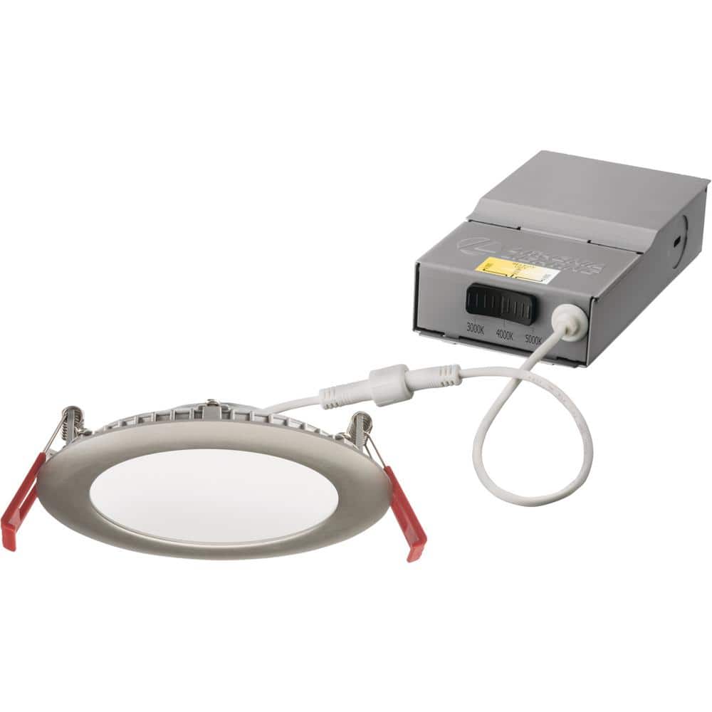 Acuity Brands WF4 Wafer 4 in. Selectable Brushed Nickel New ...