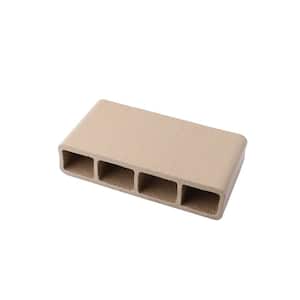 DuxxBak I Dekk 1 in. x 5.25 in. x 3 in. Rustic Red Composite Deck Board ...