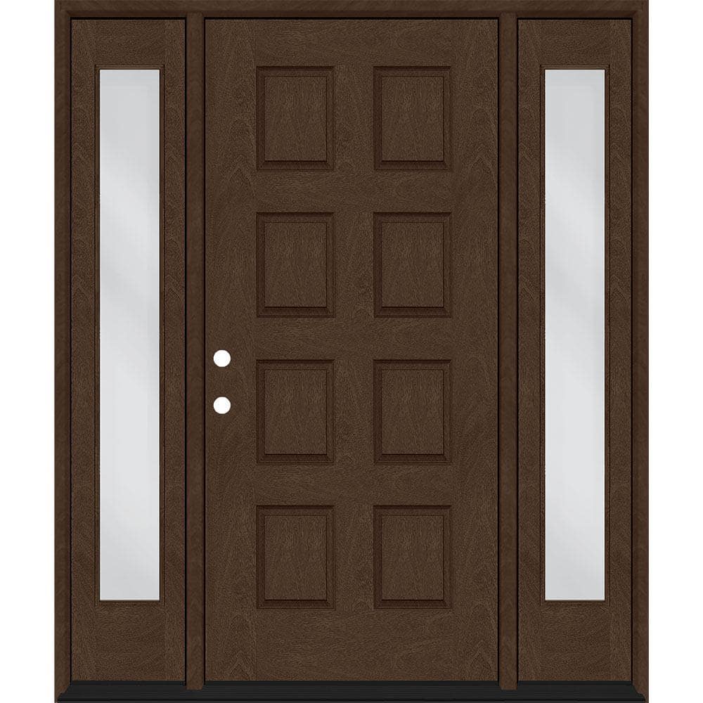 Steves & Sons Regency 74 in. x 96 in. 8-Panel RHIS Hickory Stain ...