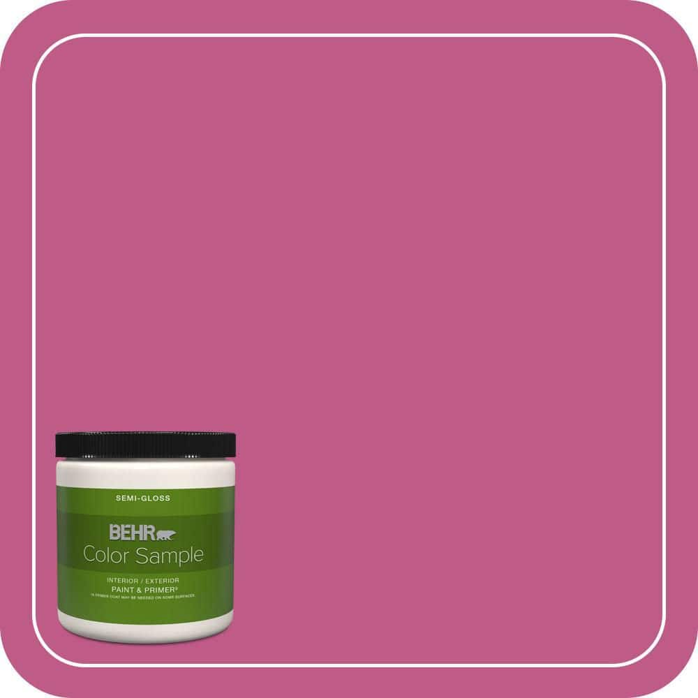 BEHR PREMIUM PLUS 8 oz. #P120-5 Beauty Queen Semi-Gloss Interior ...