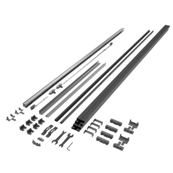 BARTELS Hannover Lite 38 x 84 in. Aluminum Pocket Door Track, Framing ...