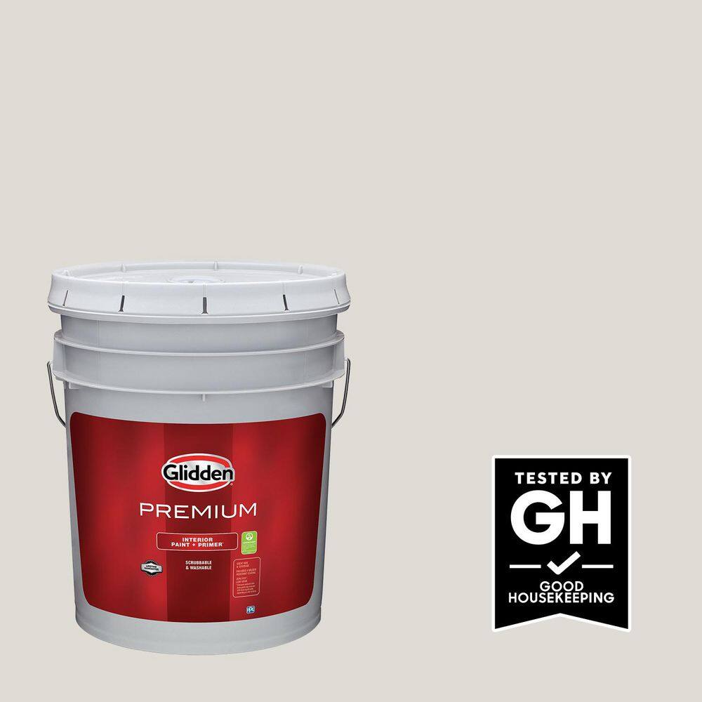 Glidden Premium 5 gal. PPG1006-2 Shark Satin Interior Latex Paint ...