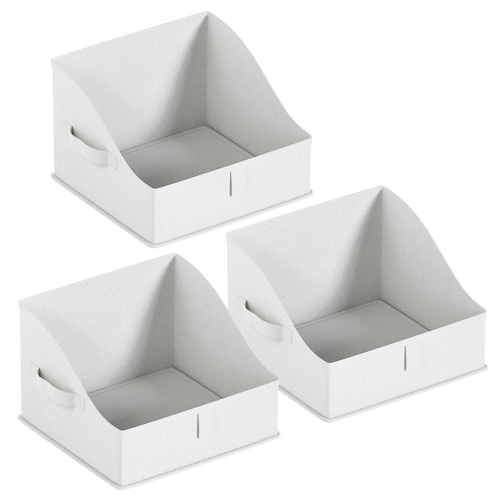 Ornavo Home Collapsible Trapezoid Shelf Storage Basket Bin (3 Pack) 3PK ...