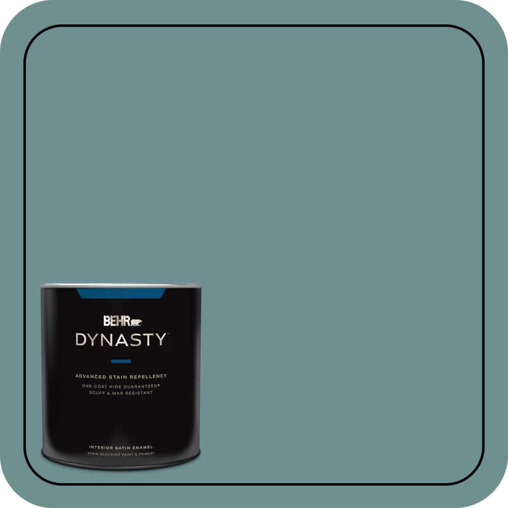 BEHR DYNASTY 1 qt. #500F-6 Hallowed Hush Satin Enamel Interior Stain ...