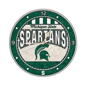 The Memory Company MLB 12 in. Angels Art Glass Clock MLB-AAN-274 - The ...