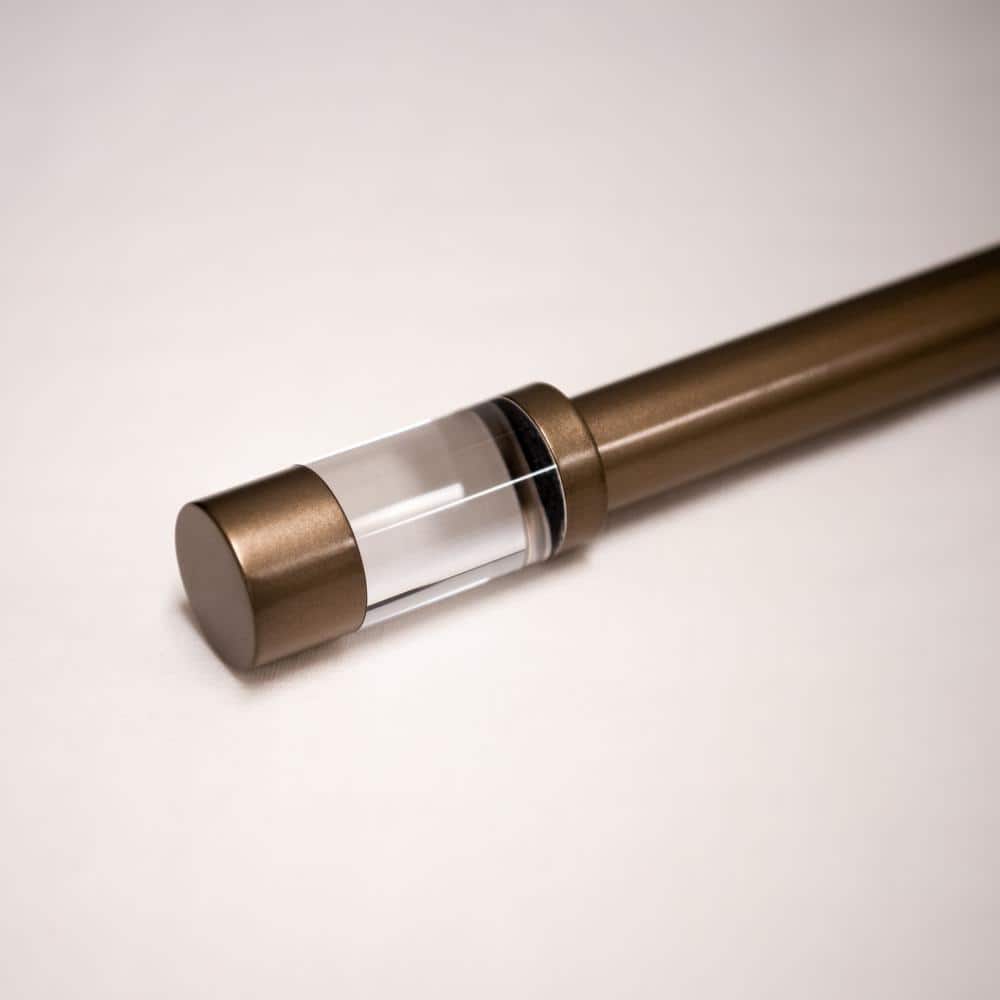 Best Home Fashion 120 in Adjustable Metal Single Curtain Rod with ...