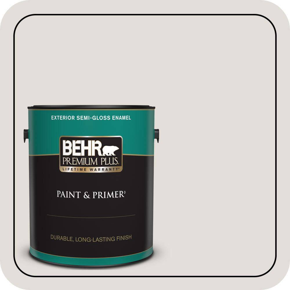 BEHR PREMIUM PLUS 1 gal. #BWC-21 Poetic Light Semi-Gloss Enamel ...
